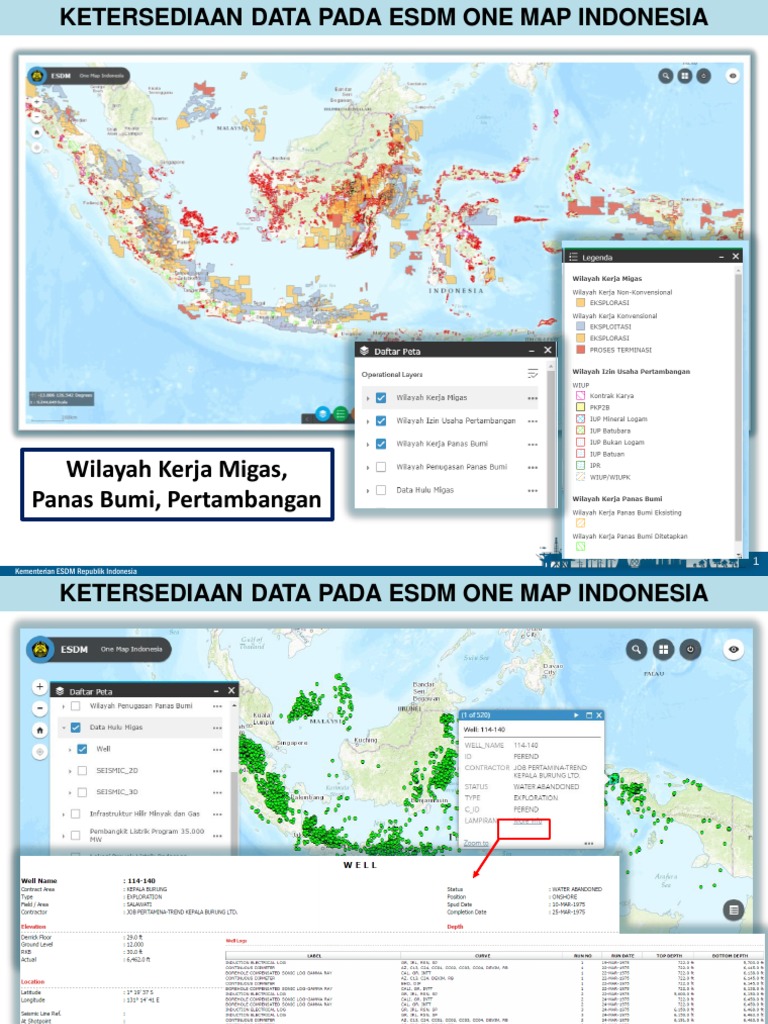 3 Ketersediaan Data Pada Esdm One Map Indonesia Pusdatin | PDF
