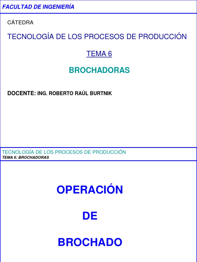 Tema 6 Brochadoras | PDF | Bienes manufacturados | Herramientas
