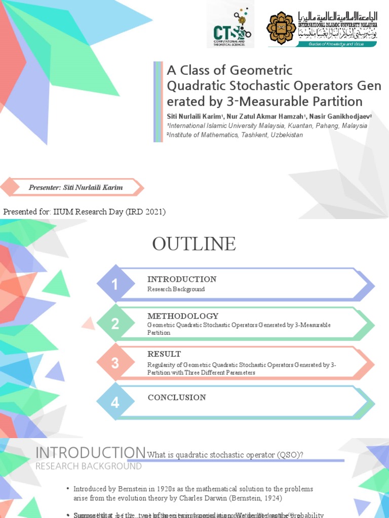 A Class of Geometric Quadratic Stochastic Operators Gen Erated by 3-Measurable Partition | PDF ...