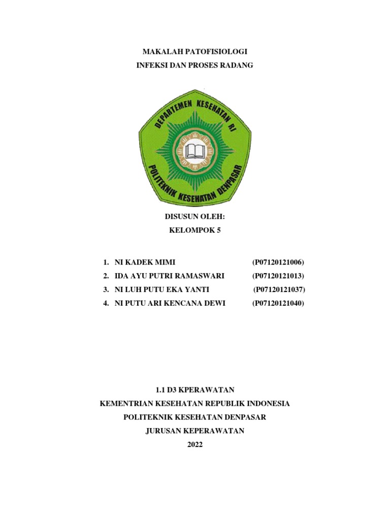 MAKALAH PATOFISIOLOGI - Infeksi Dan Proses Radang | PDF