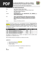Informe Requerimiento de Asistente | PDF