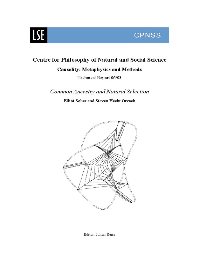 Sober. Common Ancestry and Natural Selection | PDF | Evolution ...