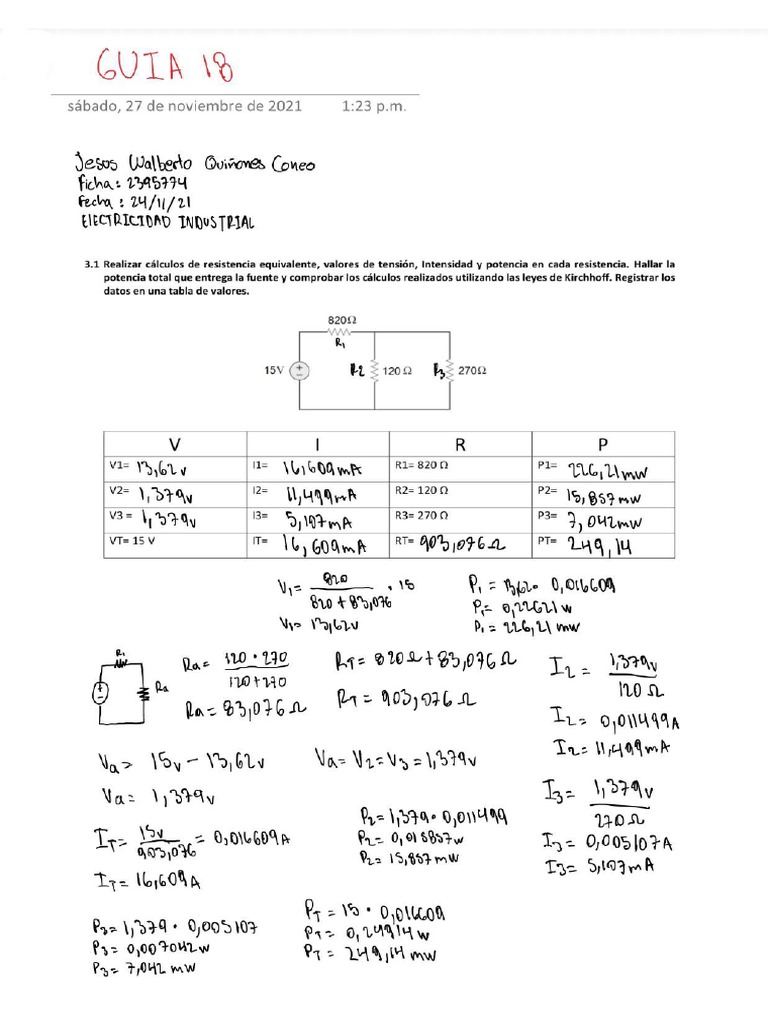 Resistencia Sena - Guia 18 | PDF