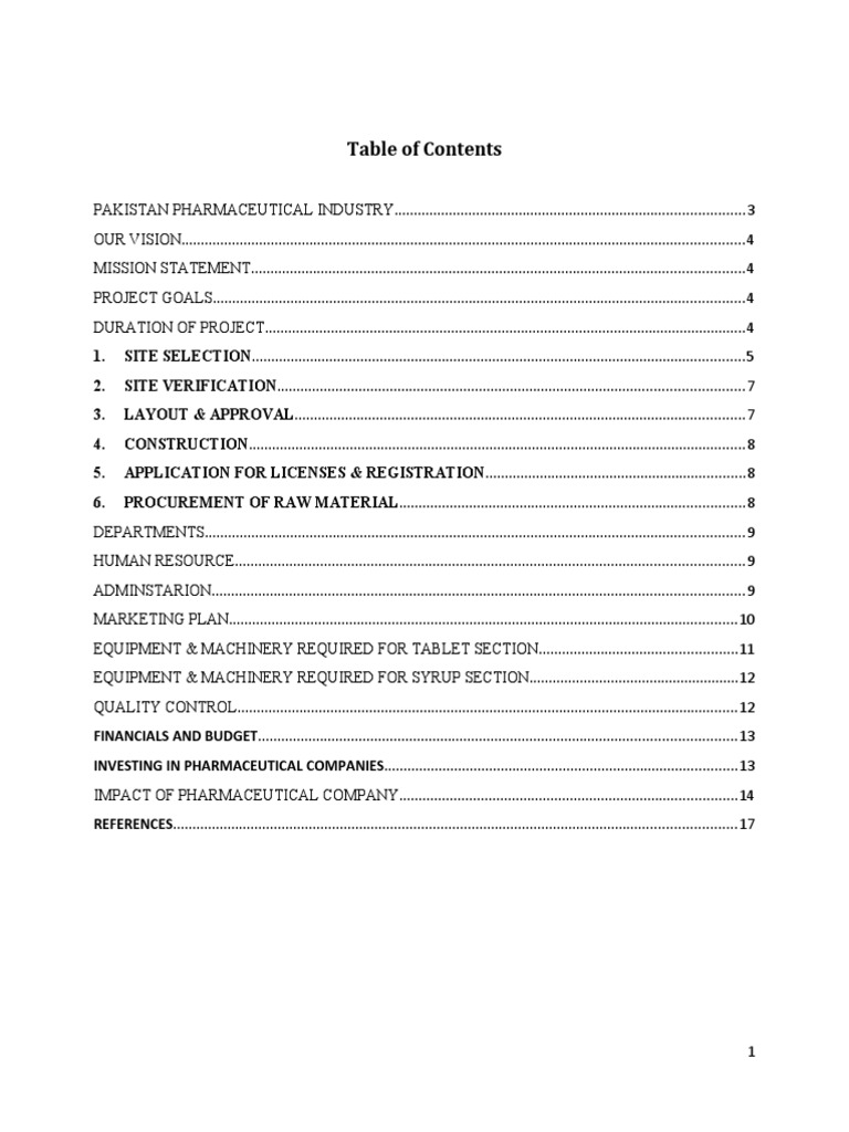 Project Management Report On Pharamaceutical | PDF | Pharmaceutical ...