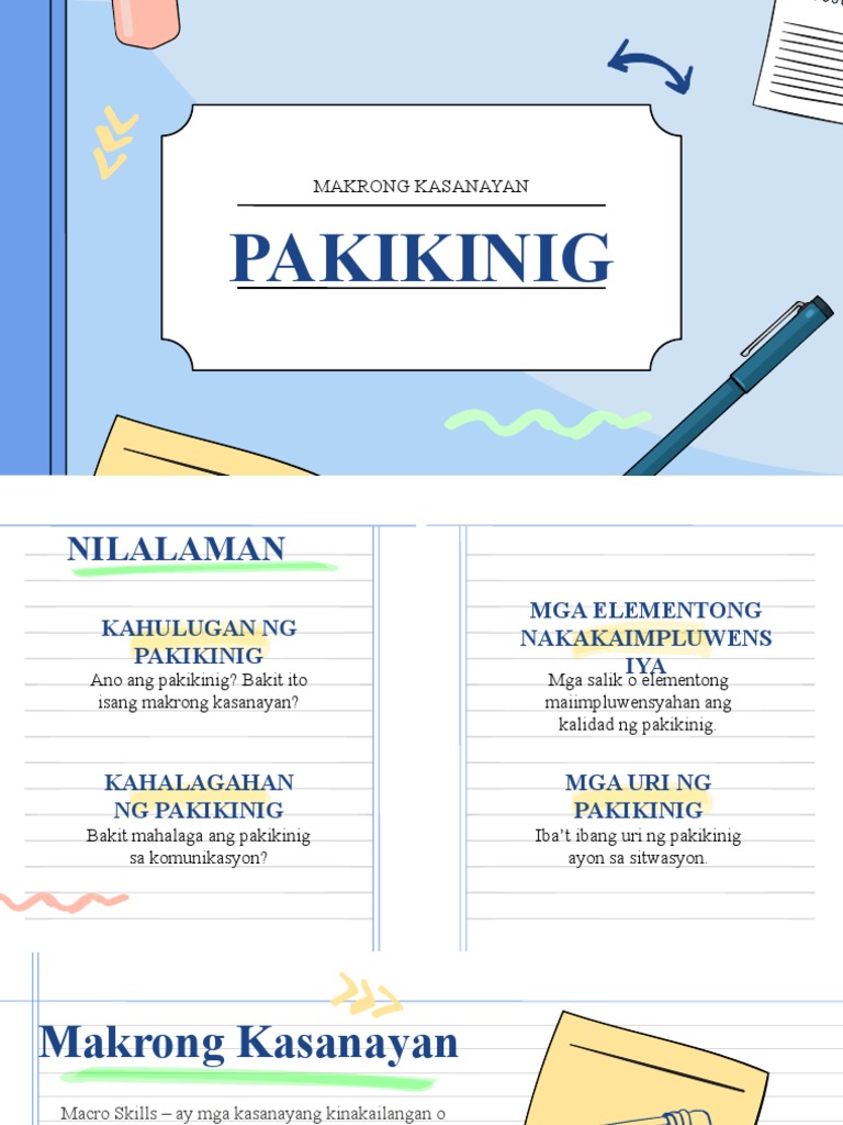 Fil101 Pakikinig G1 | PDF