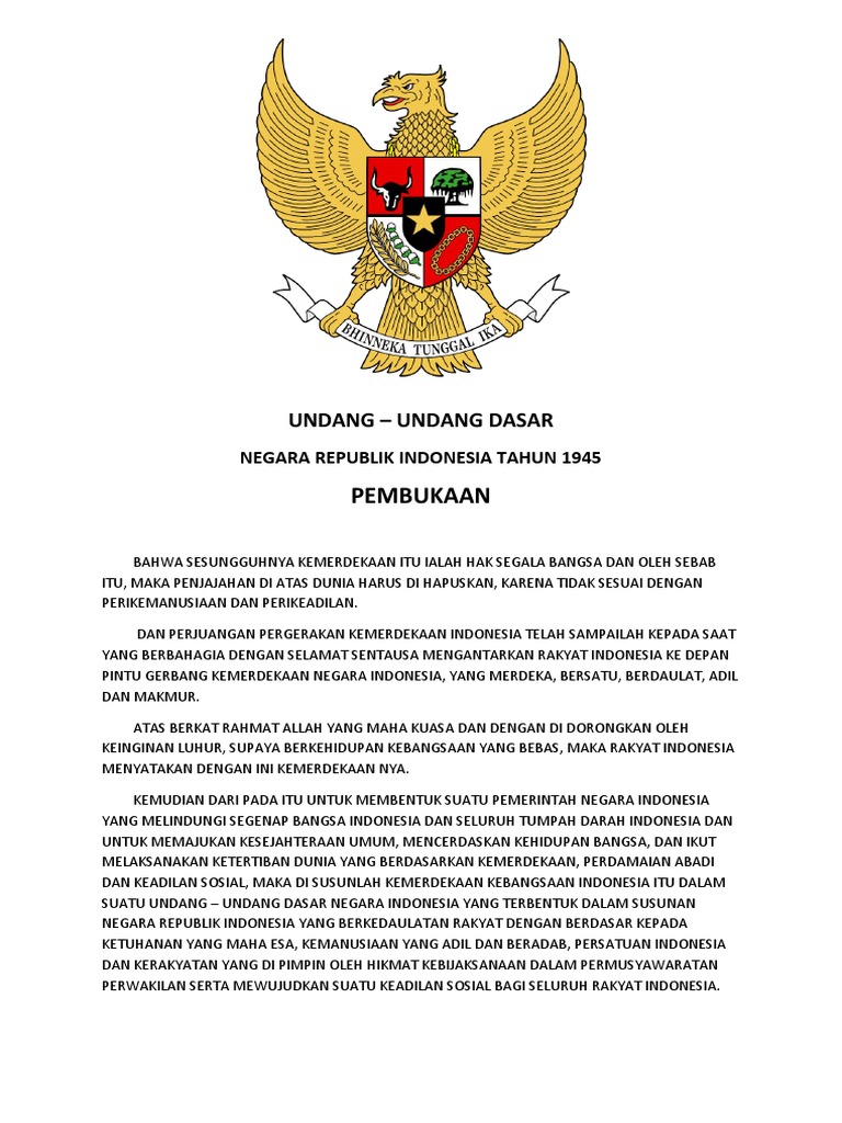 Undang Undang Dasar | PDF | Ilmu Sosial