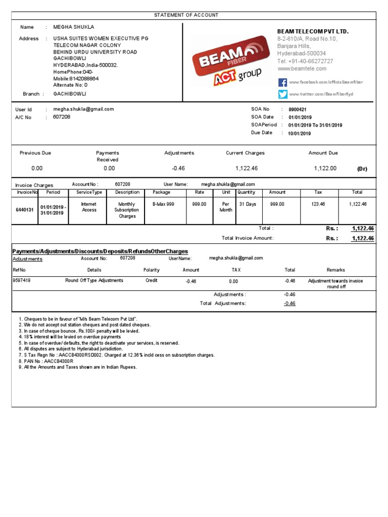 Beam Telecom PVT LTD.: 8-2-610/A, Road No.10, Banjara Hills, Hyderabad ...