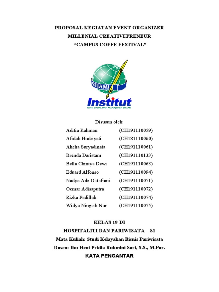 Proposal Event Organizer Revisi | PDF