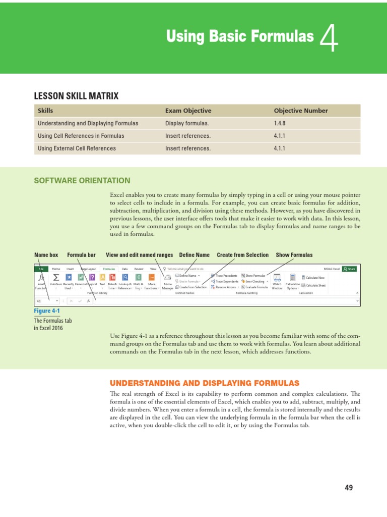 Excel Lesson 04 | Download Free PDF | Microsoft Excel | Worksheet
