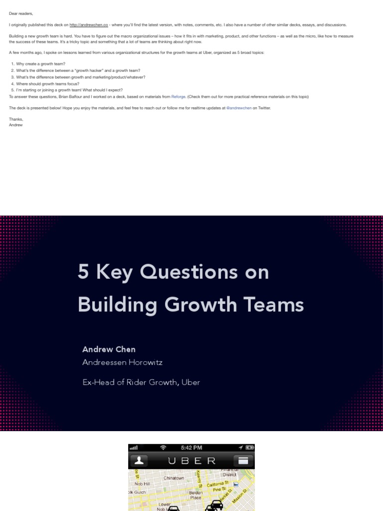 Growth Teams: Key Insights & Strategies | PDF | Design | Experiment