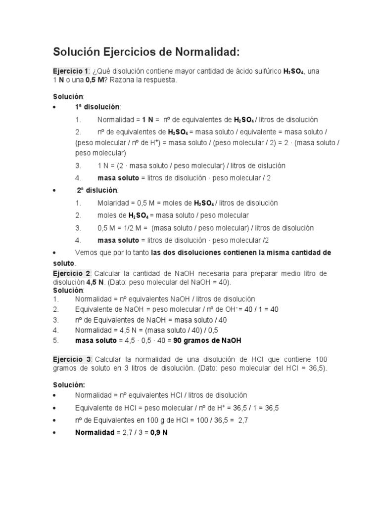 Ejercicios de Normalidad | PDF