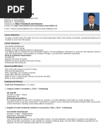 Modern CV Format of Bangladesh | PDF | Sales | Bangladesh