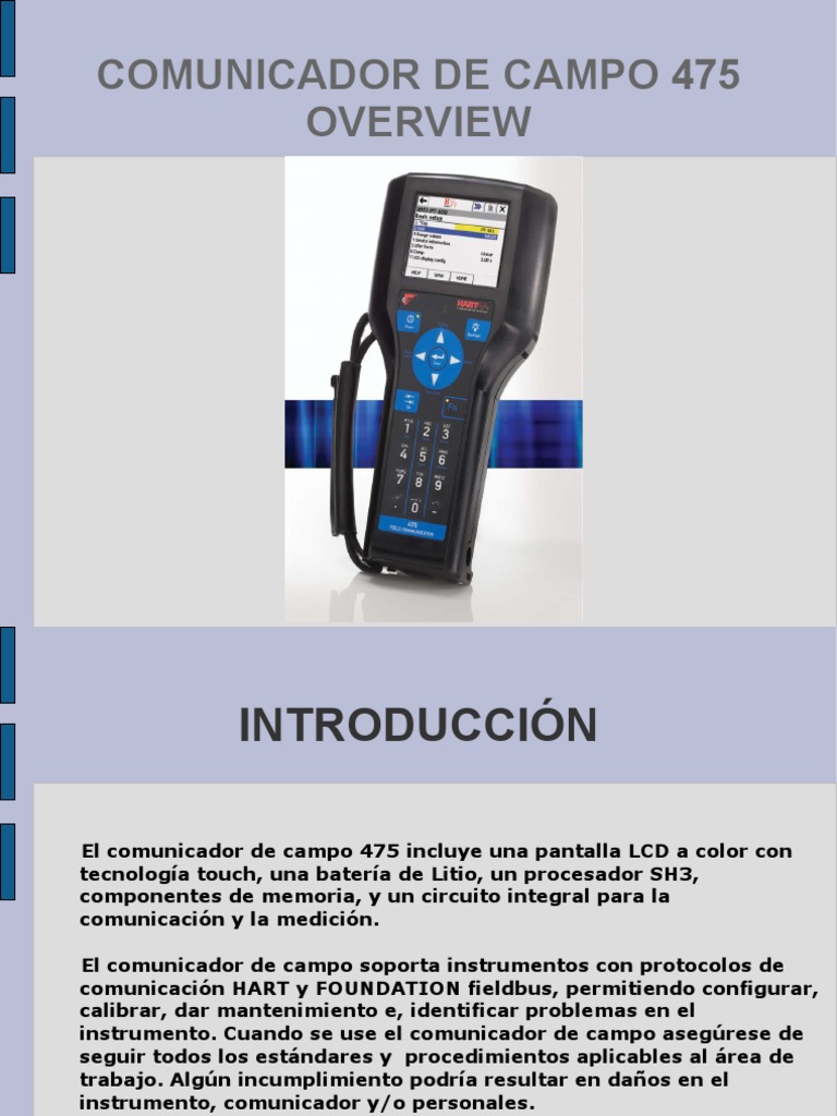 475 Field Comunicator | PDF | Electrónica | Comunicación