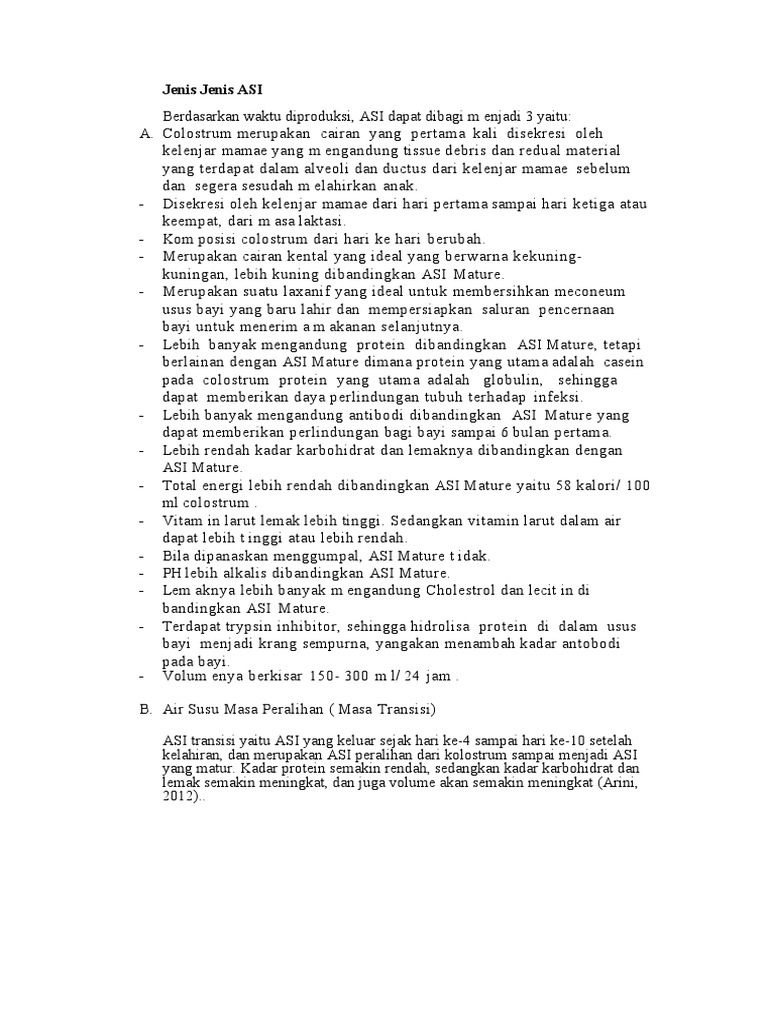 Jenis Jenis ASI | PDF