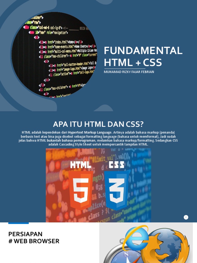 Fundamental HTML + Css 1 | PDF