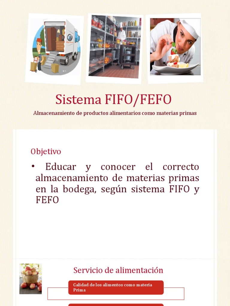 Sistema FIFO - FEFO | PDF | Alimentos | Seguridad alimenticia