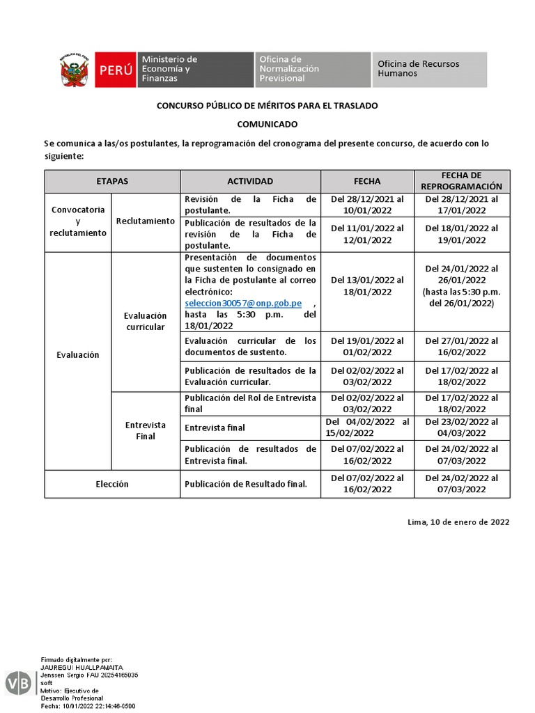 Comunicado CPMT | PDF