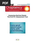 Initial Assessment Template 3 | PDF | Chaplain | Terminal Illness