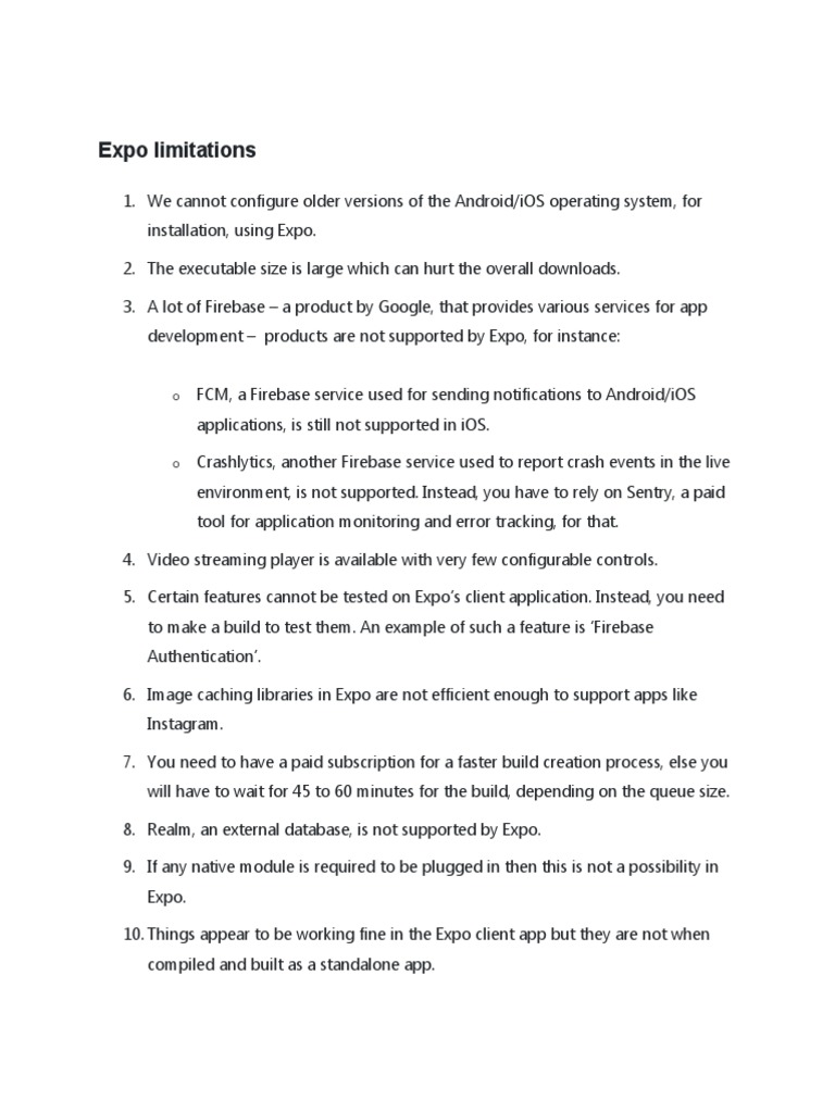 React Native CLI vs. Expo CLI | PDF | Ios | Android (Operating System)