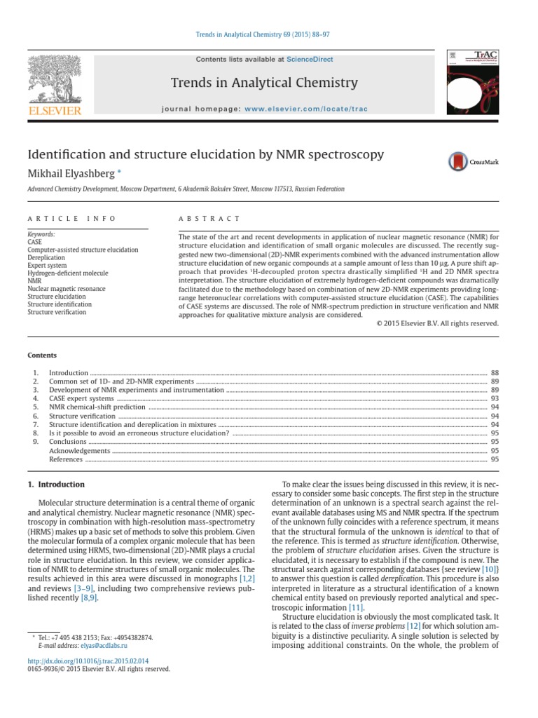 Solving Inorganic Spectroscopic Problems | PDF | Two Dimensional ...