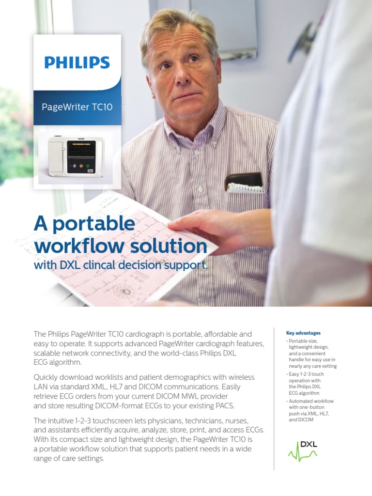 Brochure Philips PageWriter TC10 Cardiograph | PDF ...