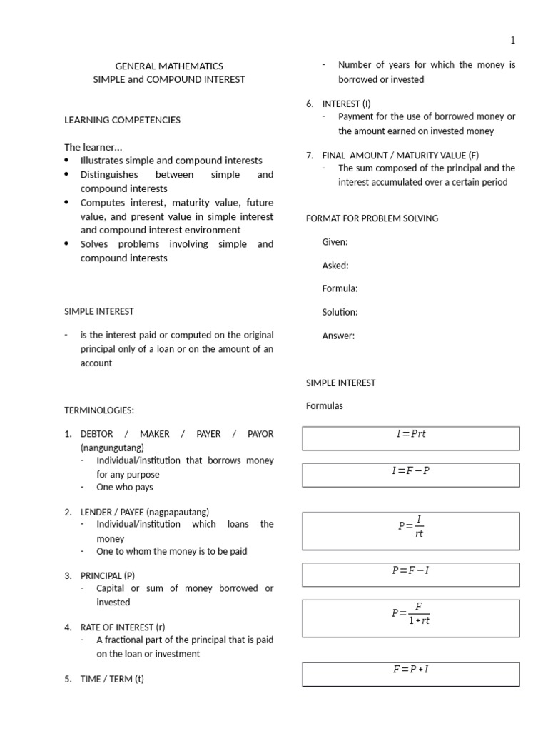 Gen Math | PDF | Bonds (Finance) | Stocks