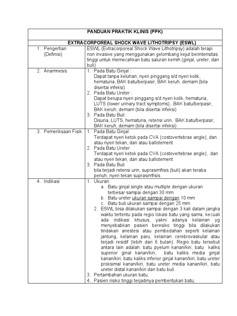 Draft PPK Eswl | PDF