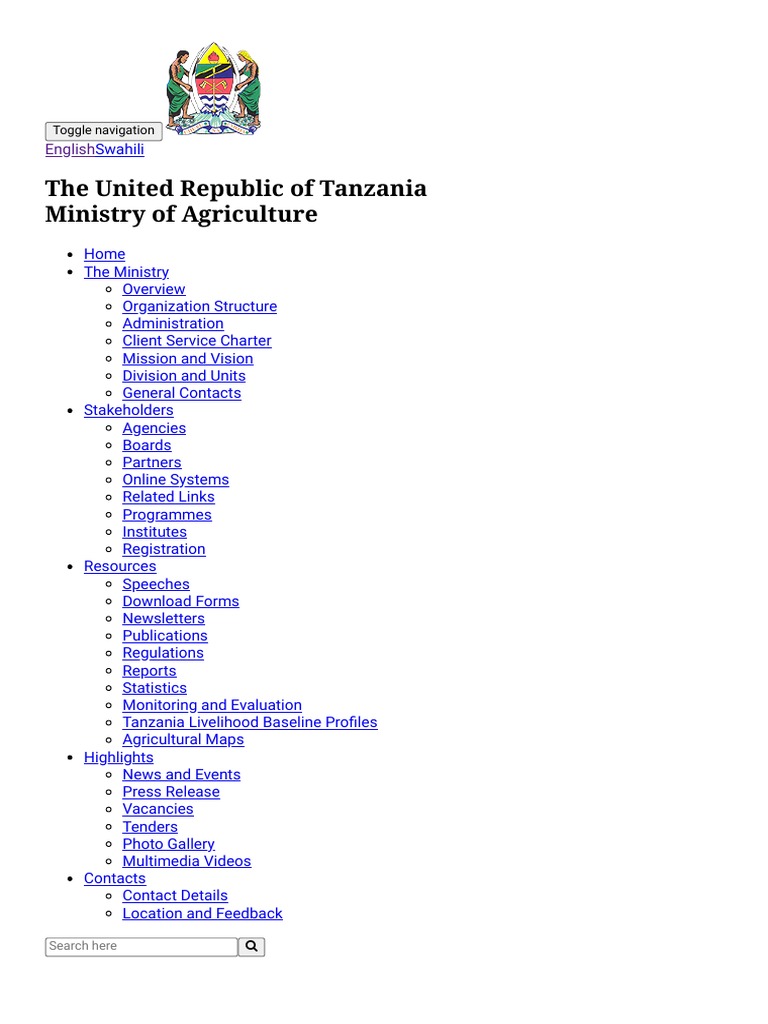 Tanzania Cooperative Development Commission (TCDC) - Ministry of ...