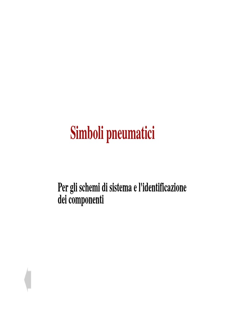 Simbologia Pneumatica Iso 1219 | PDF