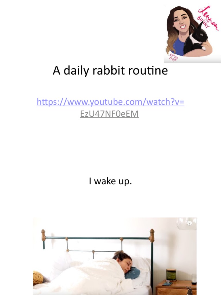 A Daily Rabbit Routine | PDF | Language Arts & Discipline | Wellness