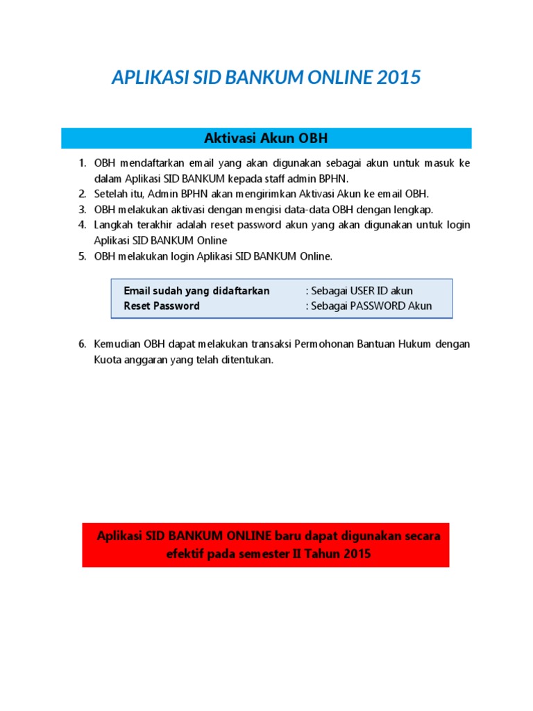Panduan Aktivasi Aplikasi SID BANKUM | PDF | Bisnis | Pengelolaan Keuangan & Uang