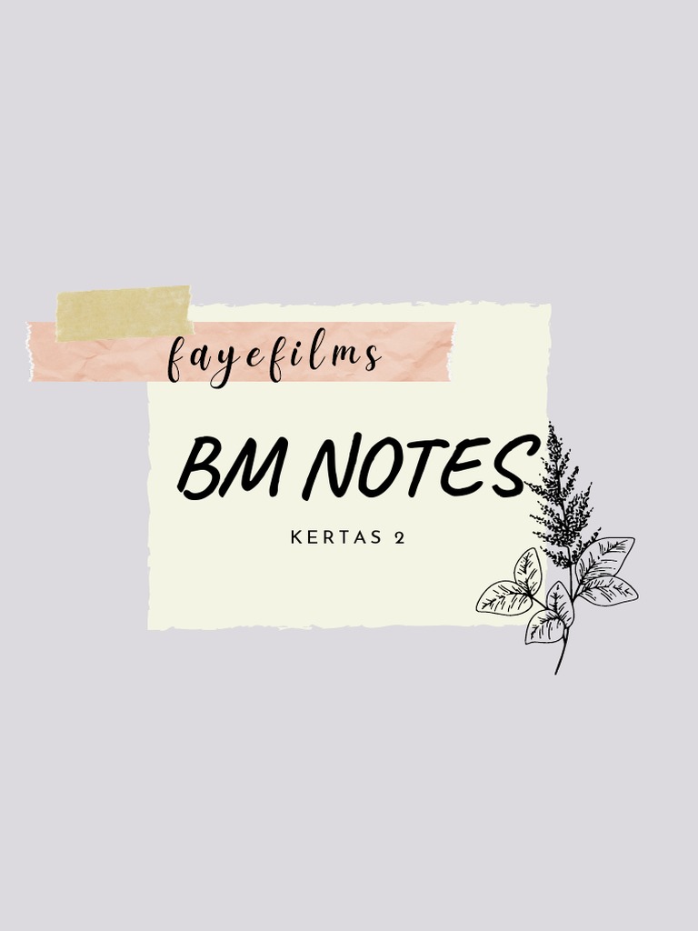 FINAL BM Kertas 2 Notes | PDF