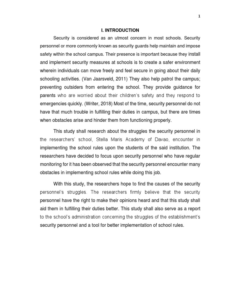 Practical Research FINAL MANUSCRIPT | PDF | Security Guard | Obedience ...