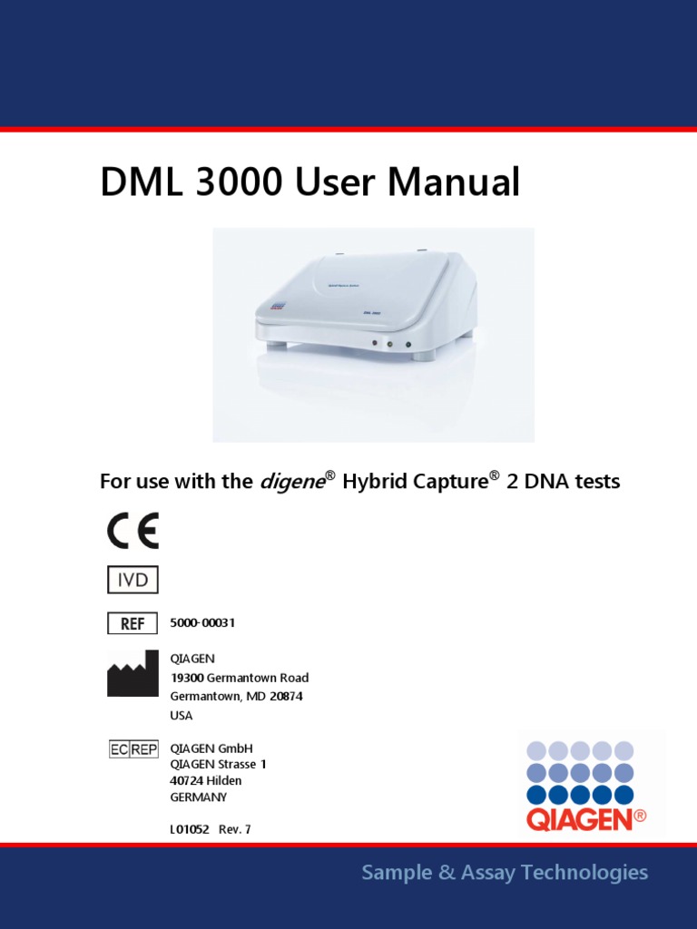L01052 - UM - DML 3000 User Manual - Rev7 | PDF | Occupational Safety ...