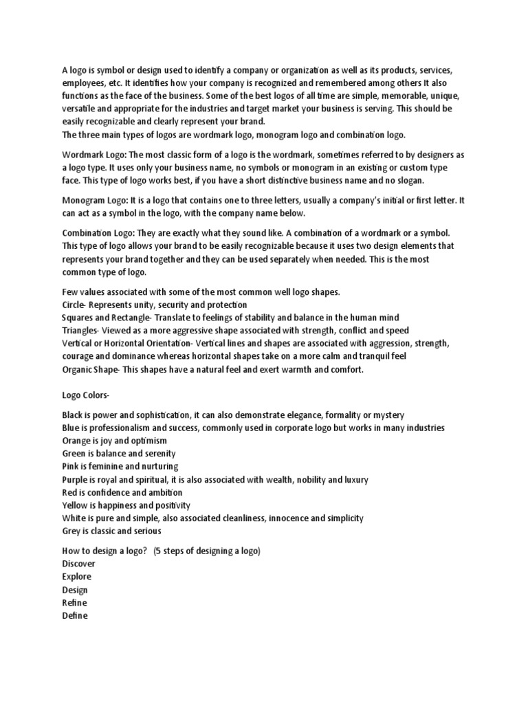 Graphic Design Notes 2 | PDF | Logos | Brand