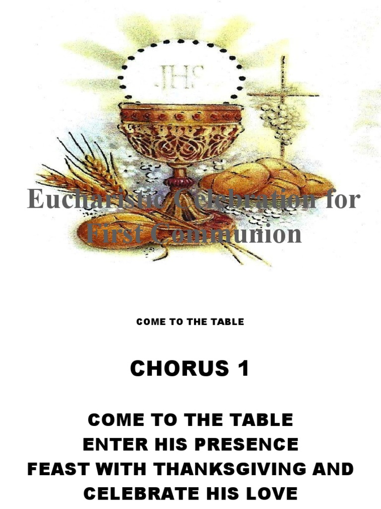 Private Schools First Communion | PDF | Eucharist | Christian Worship ...