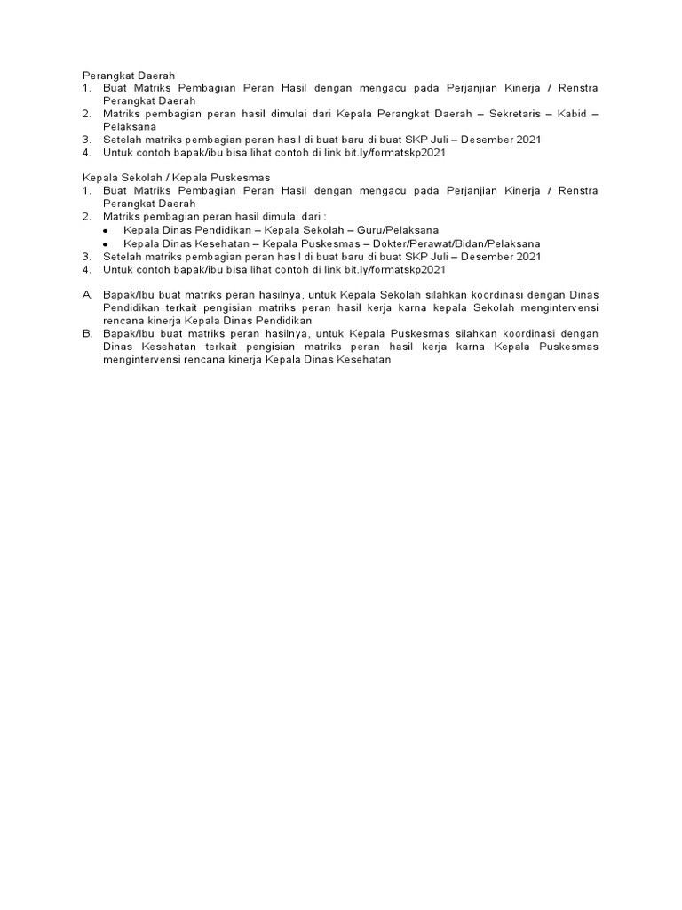 Petunjuk Pengisian SKP | PDF