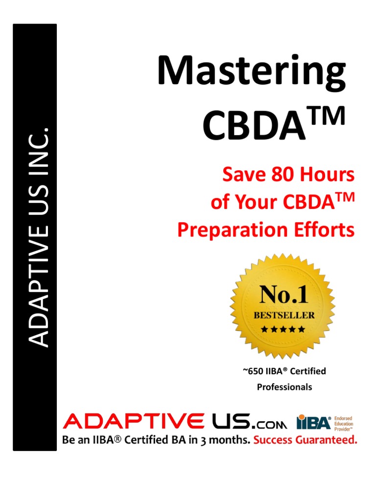 Mastering Cbda: Save 80 Hours of Your CBDA Preparation Efforts | PDF | Analytics | Statistics