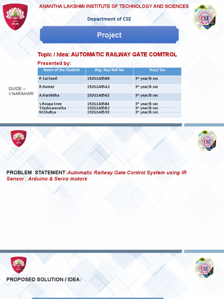 Automatic Railway Gate | Download Free PDF | Sensor | Arduino