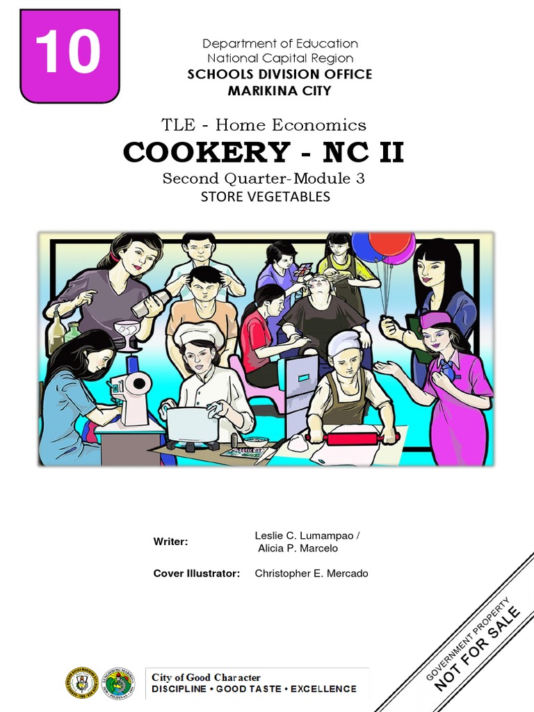 Cookery - NC Ii: TLE - Home Economics | PDF | Vegetables | Hygiene