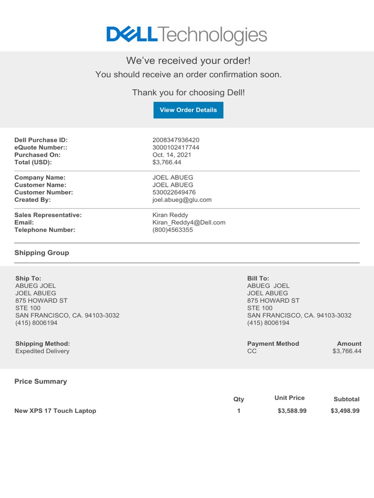 We've Received Your Order!: You Should Receive An Order Confirmation ...