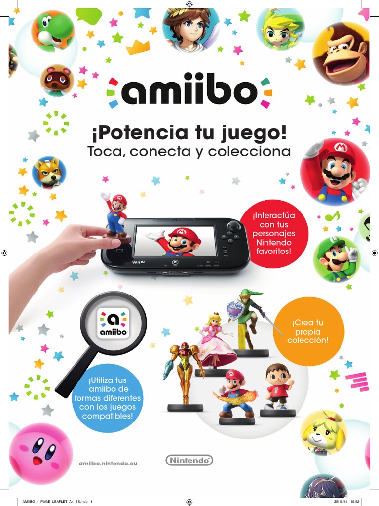 Amiibo 4 Page Leaflet A4 Es | PDF | Nintendo | Wii