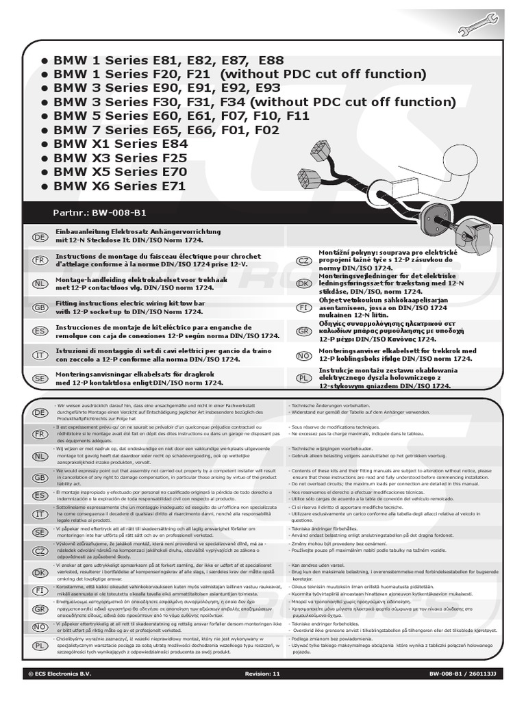 7dg0007 Bw008b1 Multikit BMW | PDF