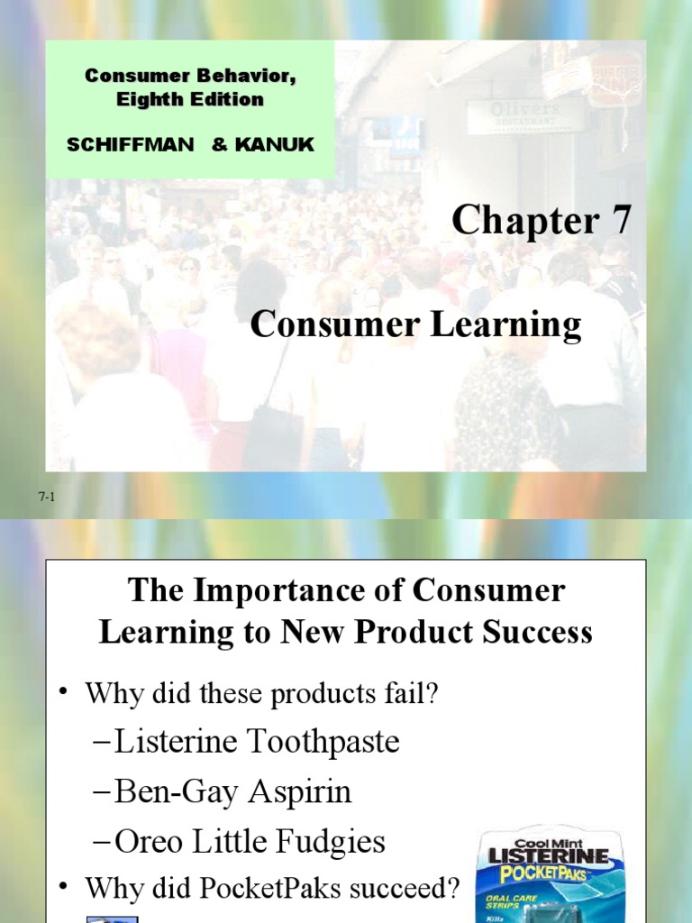 Consumer Learning: Consumer Behavior, Eighth Edition | PDF | Classical ...