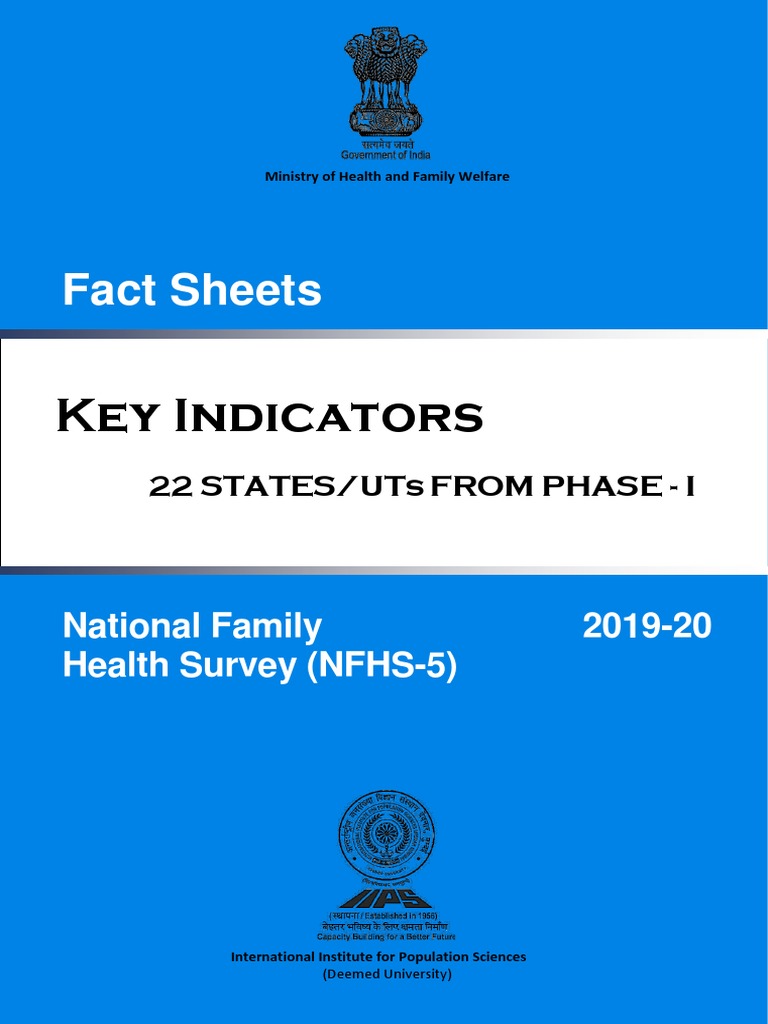 NFHS-5 State Factsheet Compendium - Phase-I | Download Free PDF | Body ...