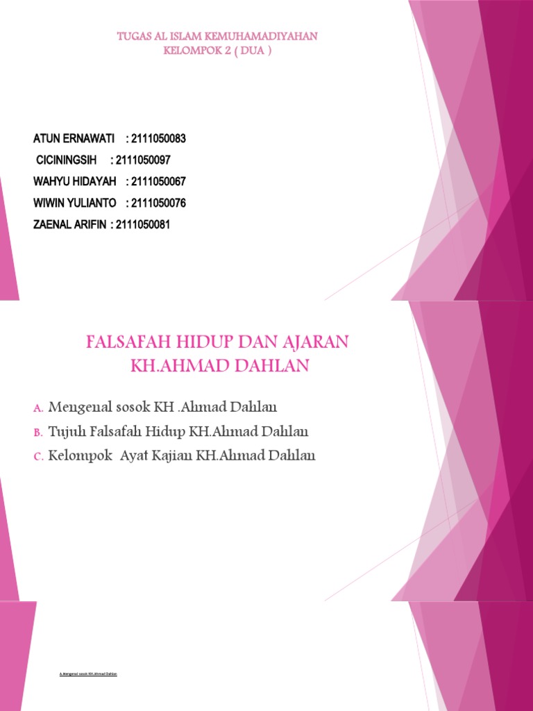 Falsafah Hidup KHA Dahlan | PDF