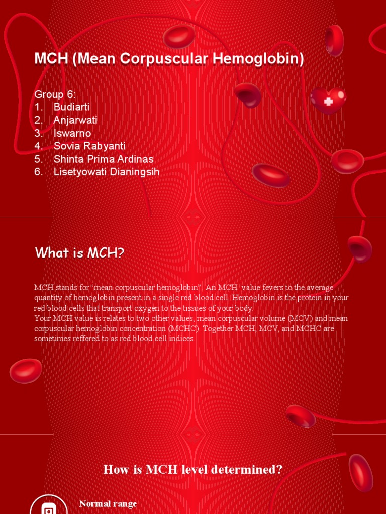 MCH (Mean Corpuscular Hemoglobin) | PDF | Anemia | Vitamin B12