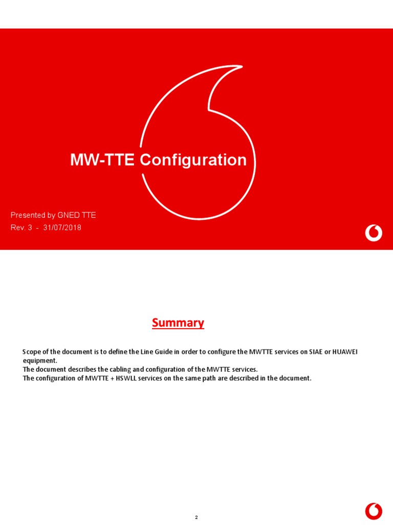 MWTTE MW Configuration Final 03 | PDF | Customer Premises Equipment ...