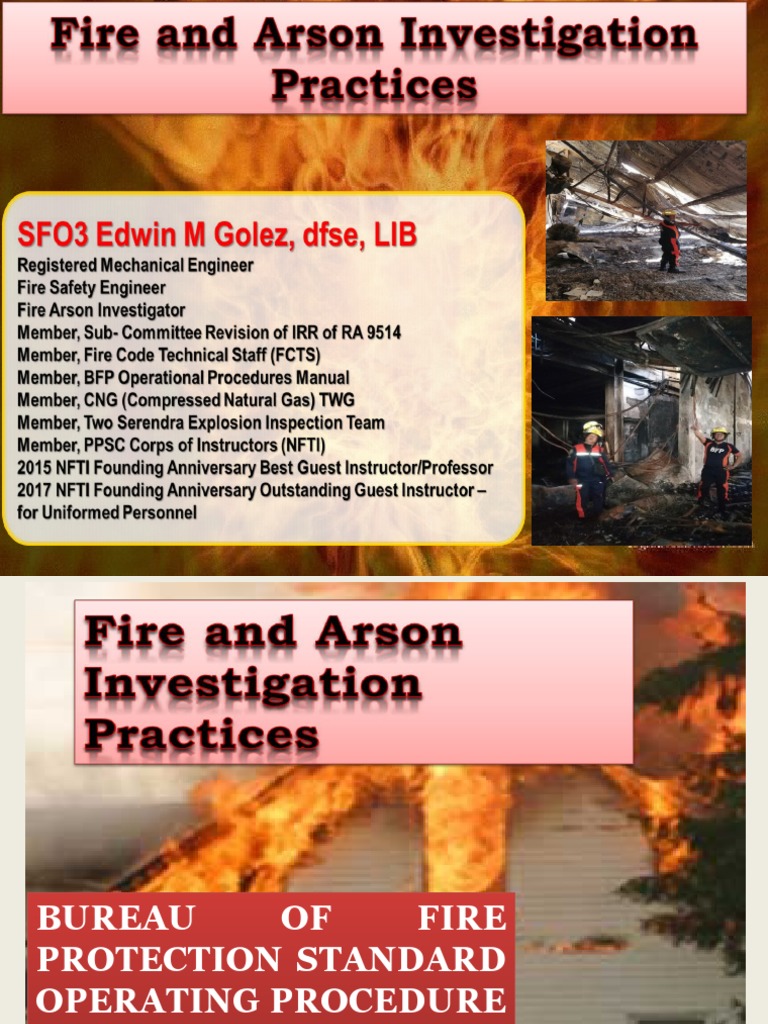 Fire and Arson Investigation SOP | PDF | U.S. Securities And Exchange ...