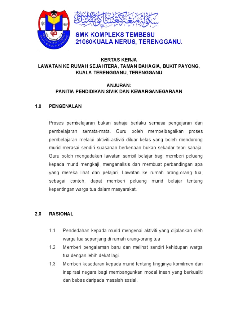 Kertas Kerja Lawatan Ke Rumah Orang Tua | PDF